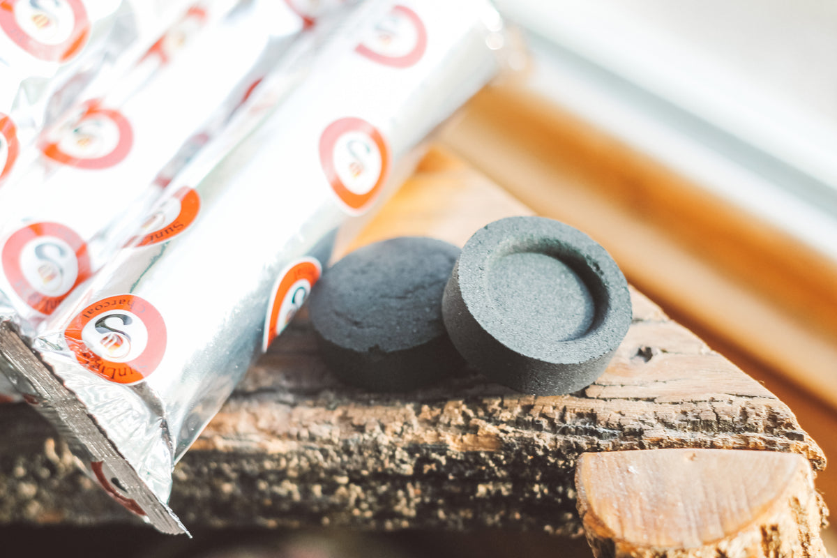 Charcoal Coal pack for insence, herbs & resins – Crystal Lume